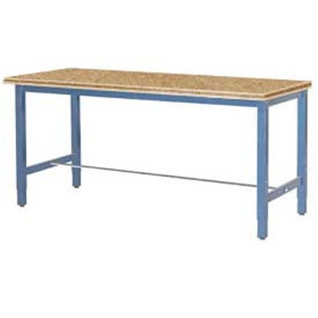 96 x 36 in. Production Workbench - Shop Top Square Edge - Blue ...