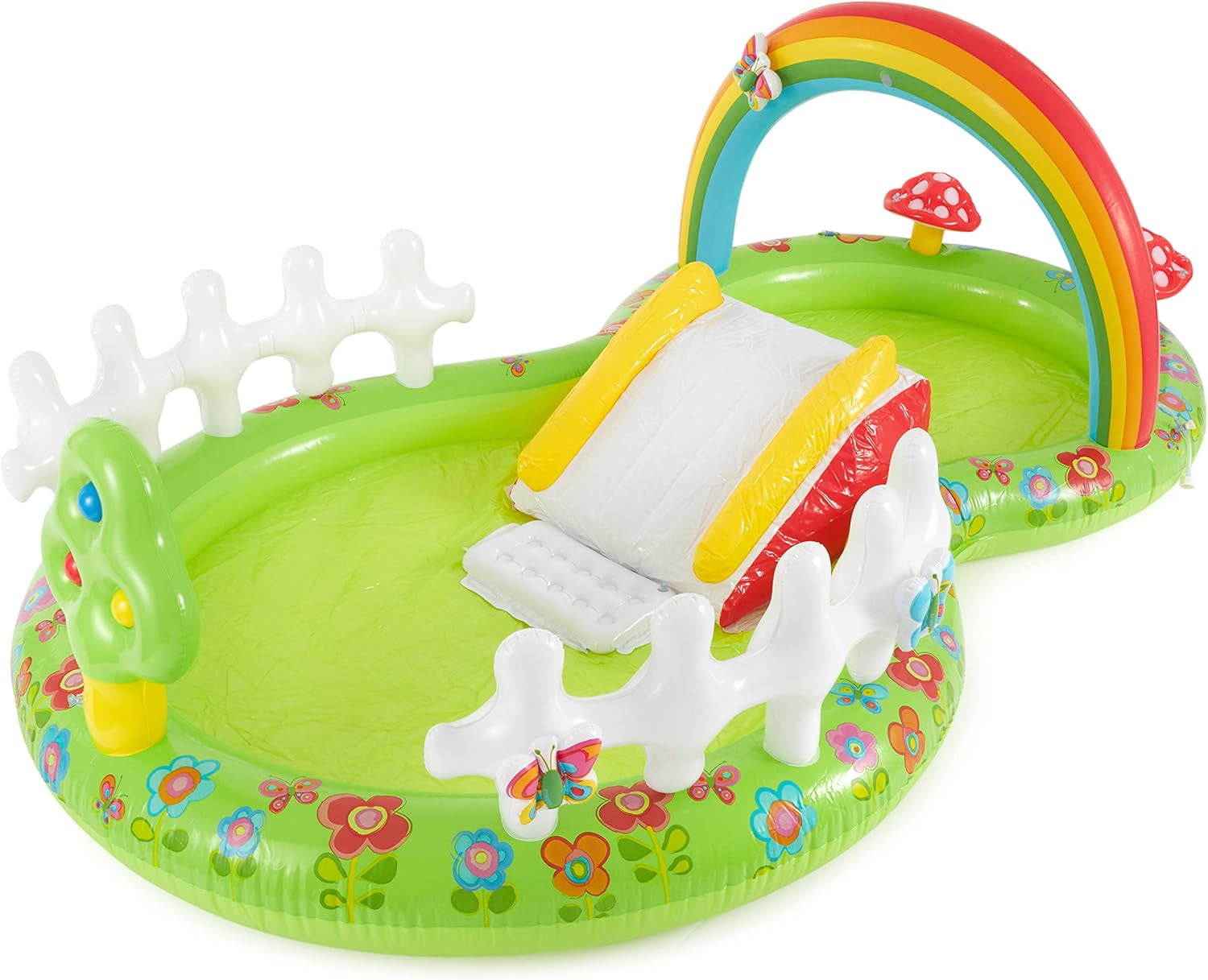 96" x 78" x 28" Inflatable Jungle Adventure Play Center Spray Kiddie ...