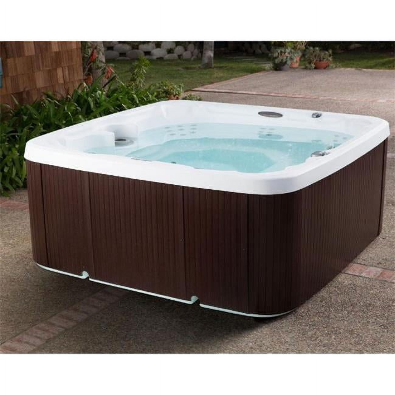 Espresso Flexible Spa Panel Kit, 96 x 96 in. Exterior Surround ...