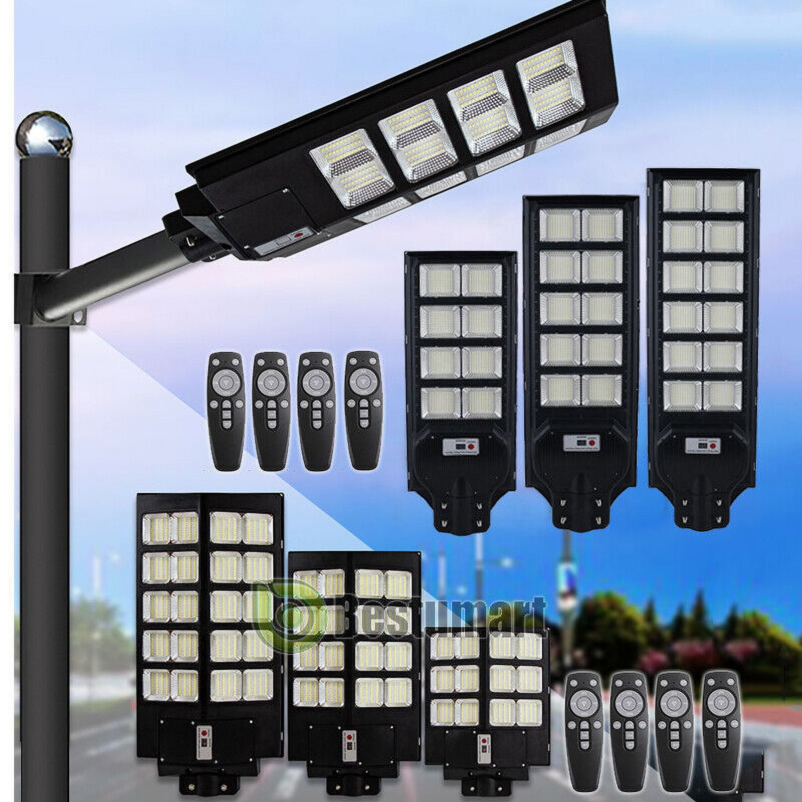 960000000LM 1500W Commercial Solar Lamp Street Light Montion Sensor ...