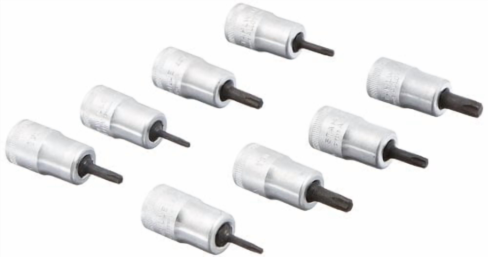 96021001 8-Piece Screwdriver Socket Set for Inside TORX Screws, 3/8 ...