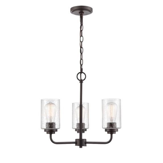 Millennium Lighting Moven 3 Light Chandelier, Rubbed Bronze, 16in Tall ...