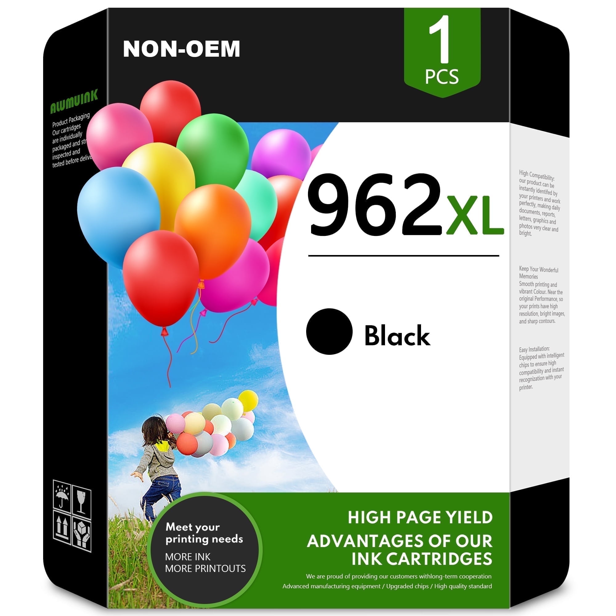 962 962XL Ink Cartridge Compatible for HP 962 XL Ink Cartridge for ...