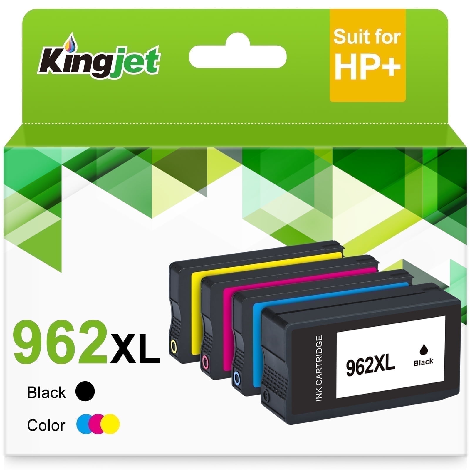 HP 962XL Ink Cartridge 4 Pack for OfficeJet Pro Series (Black, Cyan, Magenta, Yellow) - Walmart.com