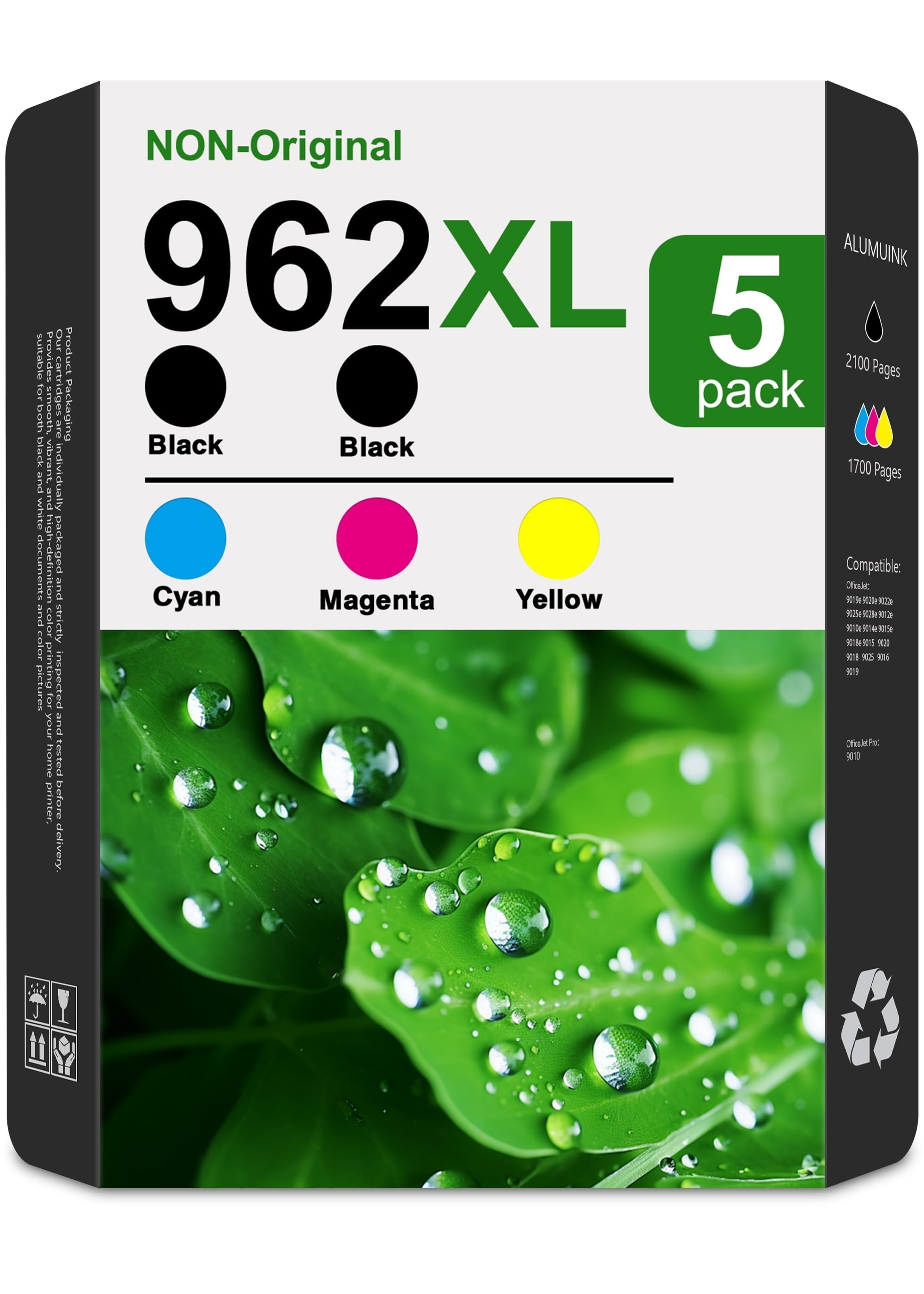 962 XL 962XL Ink Combo Pack Compatible for HP 962 Ink Cartridges for Officejet Pro 9010 9018 ...
