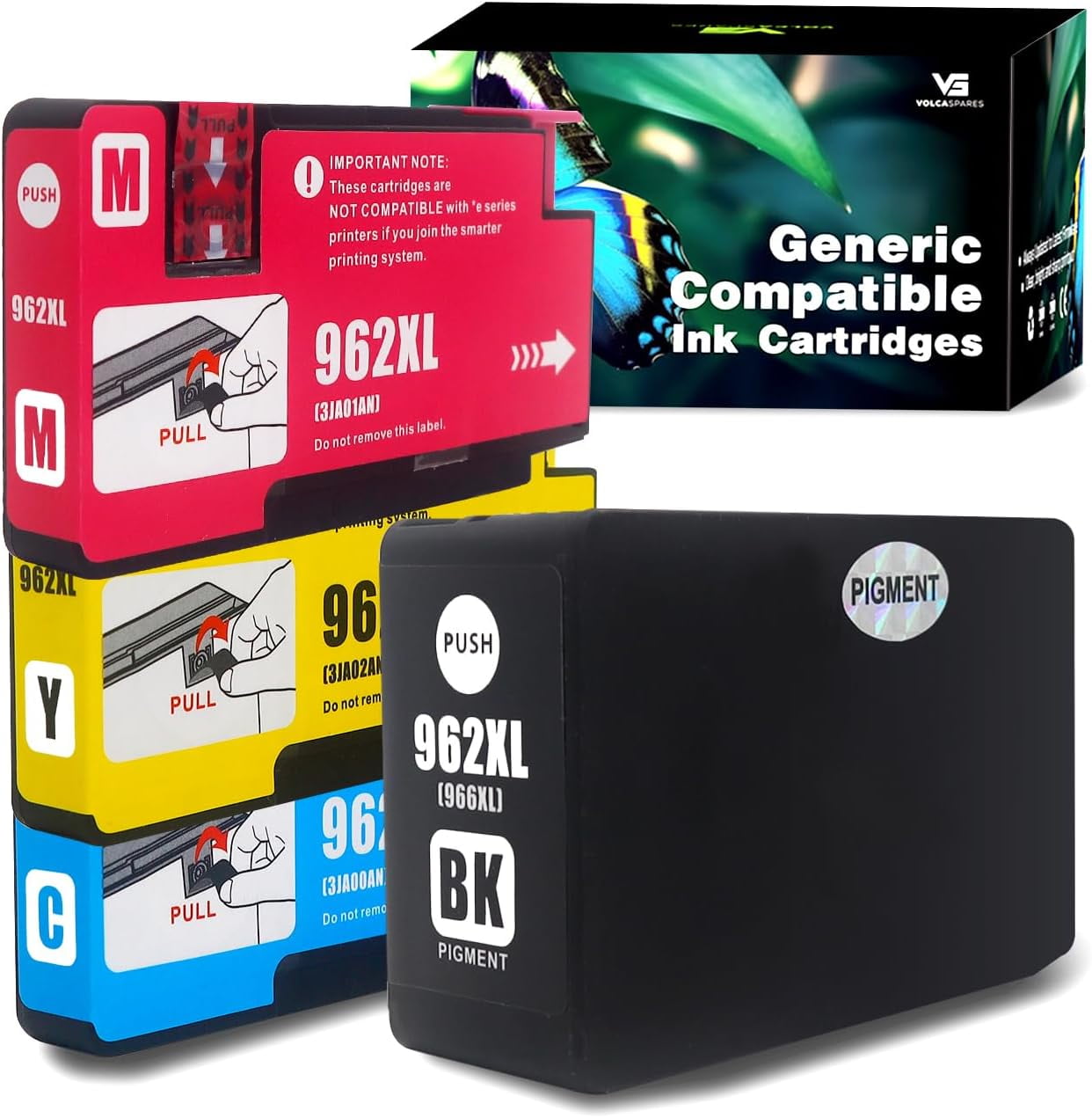 962XL Generic Ink Cartridge Replacement for 962 XL Compatible with ...