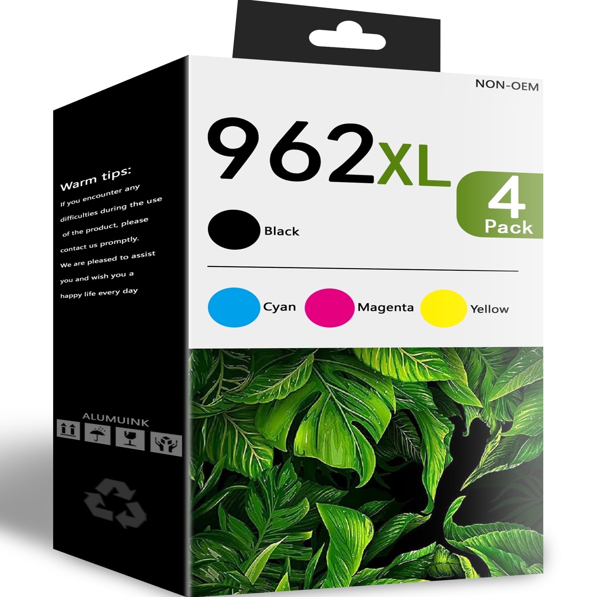 HP 962XL 4Pack Ink Cartridge (1B/1C/1M/1Y) for OfficeJet 9016, 9019 ...