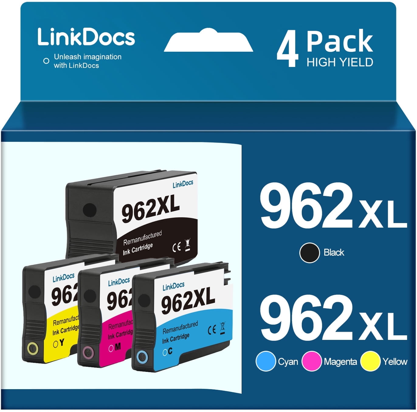 962XL Ink Cartridge Compatible for HP 962 Ink Cartridges for HP 9010e ...