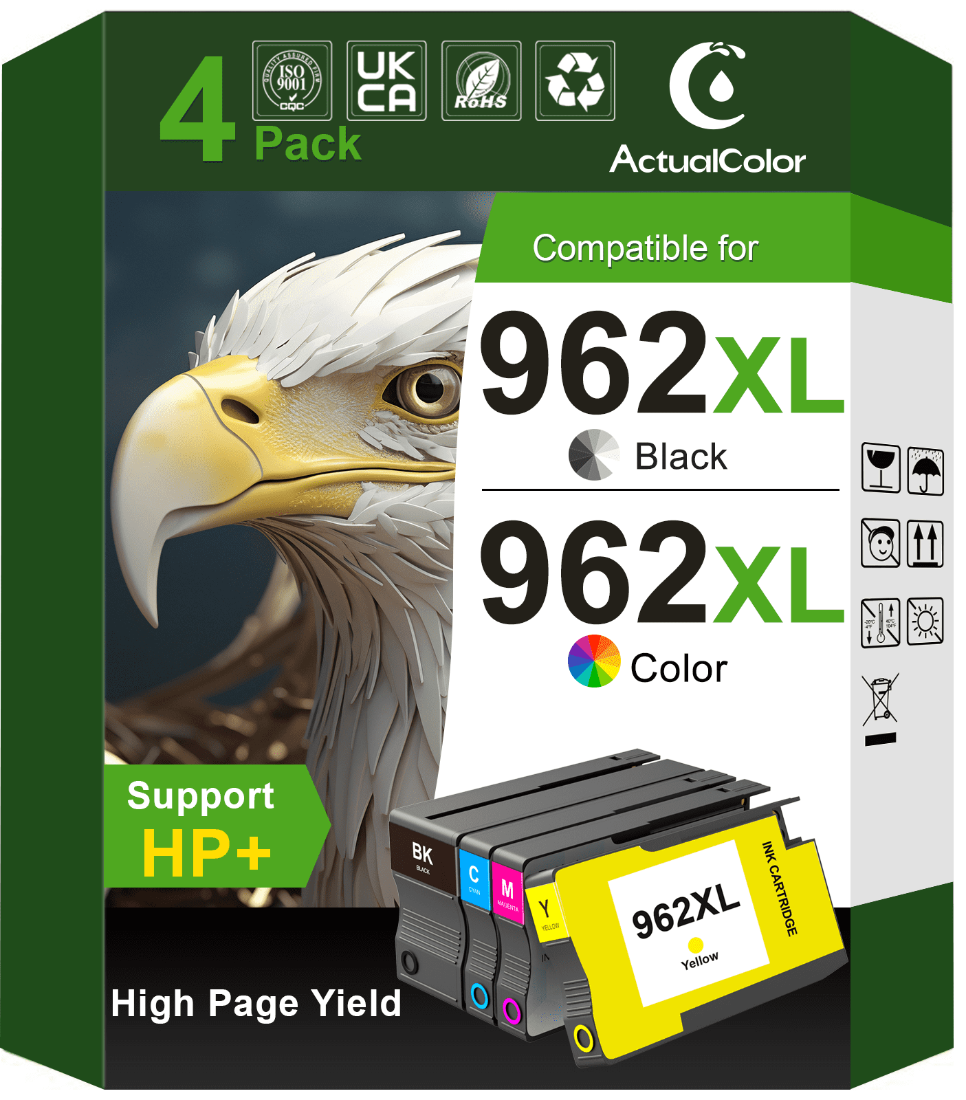 962XL Ink Cartridge Compatible for HP 962 XL 962XL Combo Pack for Use ...