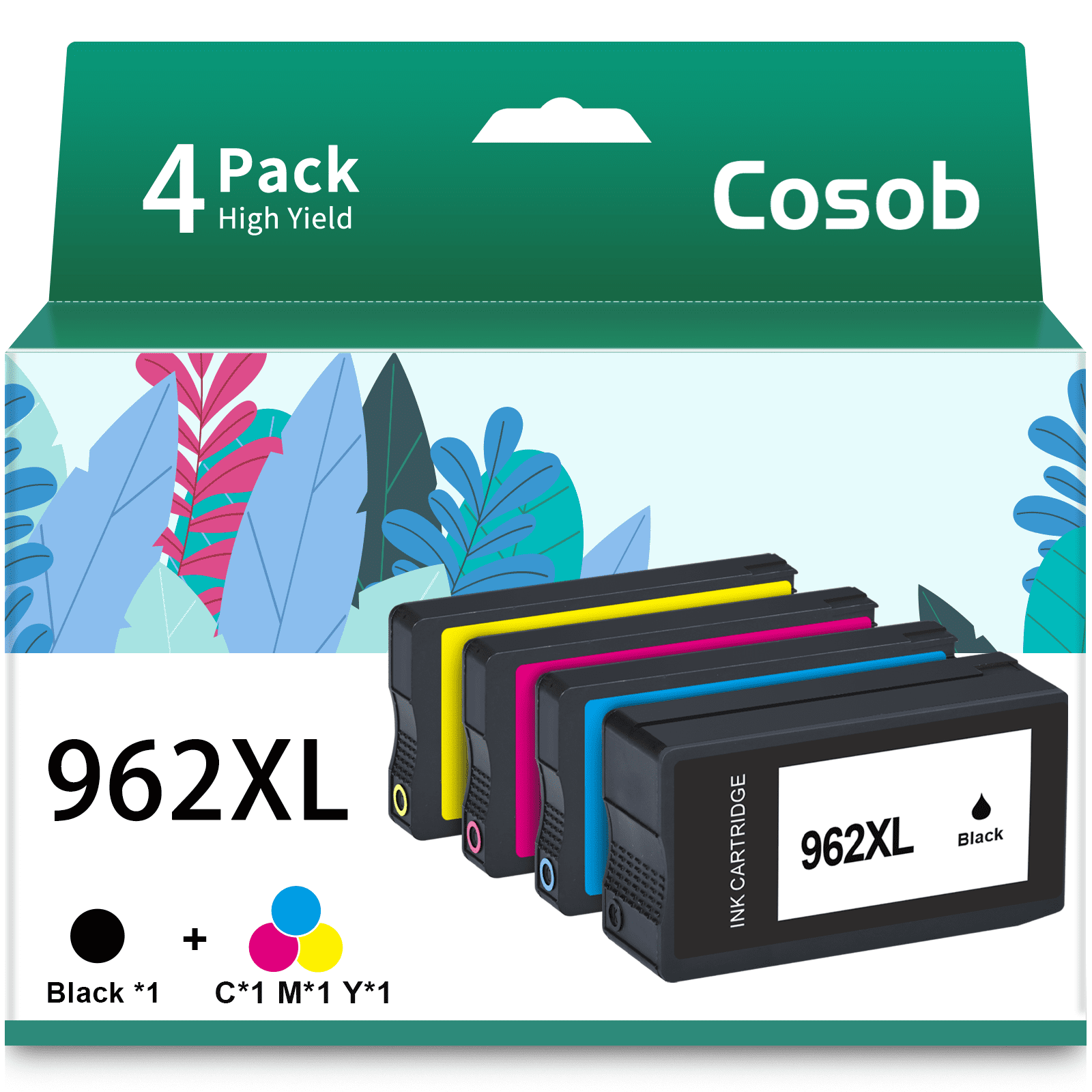 962XL Ink Cartridges for HP 962 XL 962XL Ink Cartridge Combo Pack 4 ...
