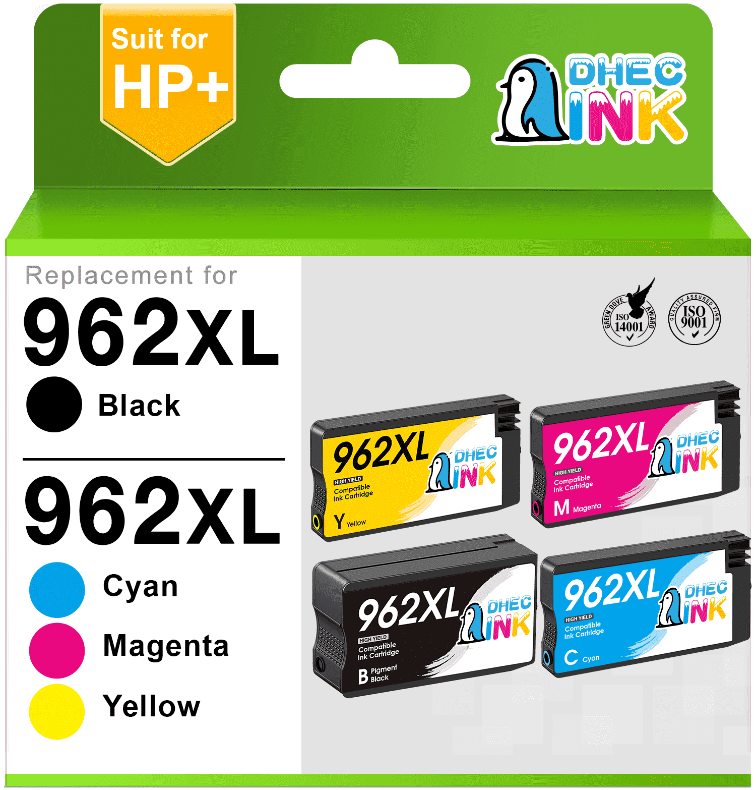962 Ink Compatible for HP 962 Ink Cartridges for 962XL ink cartridge ...