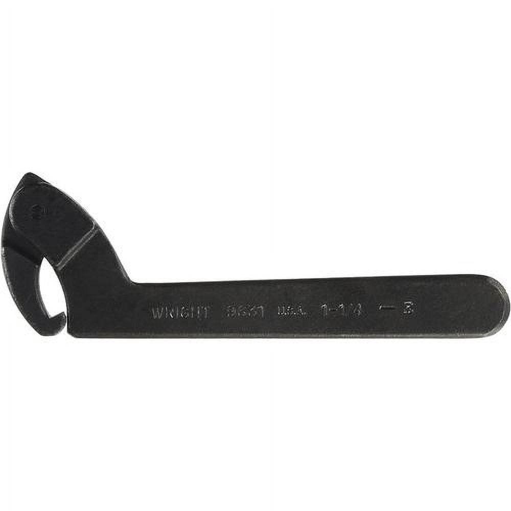 9631 Adjustable Hook Spanner Wrench With Black Industrial Finish, 1-1/4 ...