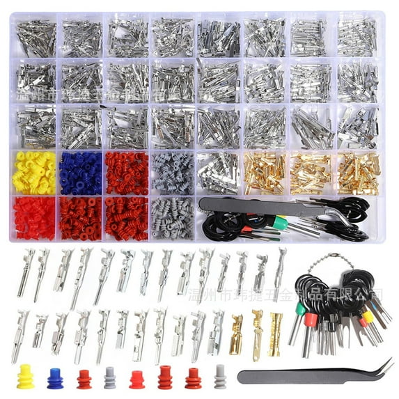 969PCS Pin Connector Kit, Car Electrical Wire Connectors Terminal Pins ...