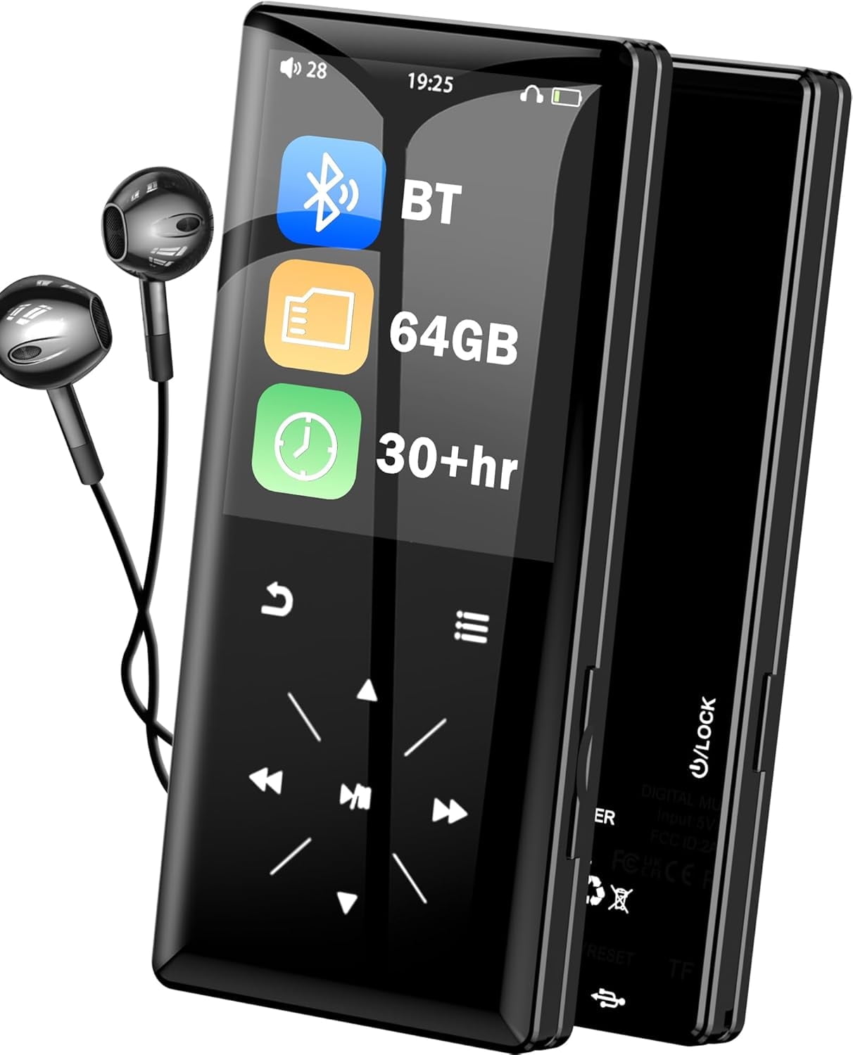 96GB Bluetooth MP3 Player - 2.4" Screen Portable HiFi Mp3 MP4 Player ...