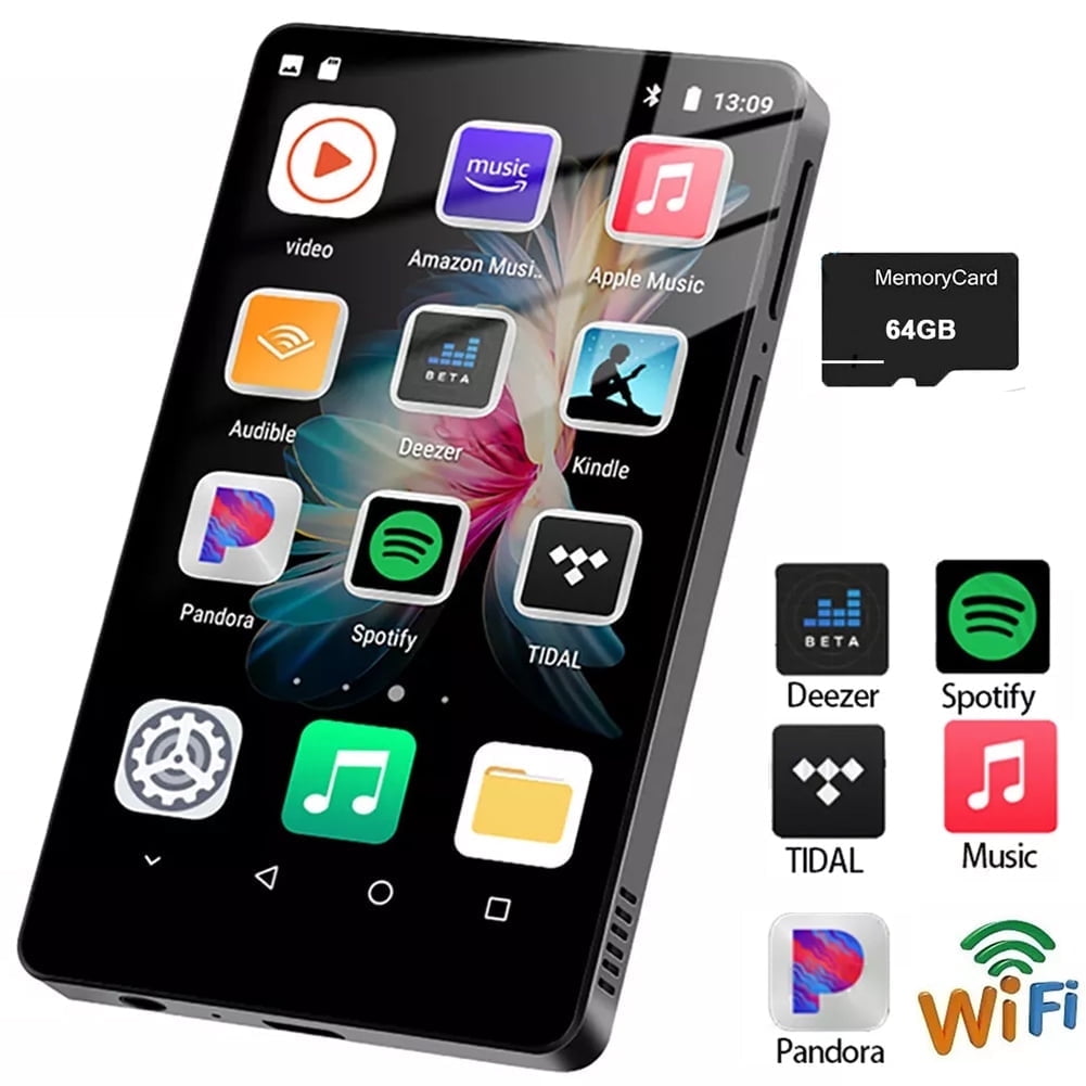 96GB MP3 Player with Spotify,4" Touch Screen 1080P HD Video Mp3 & Mp4 ...