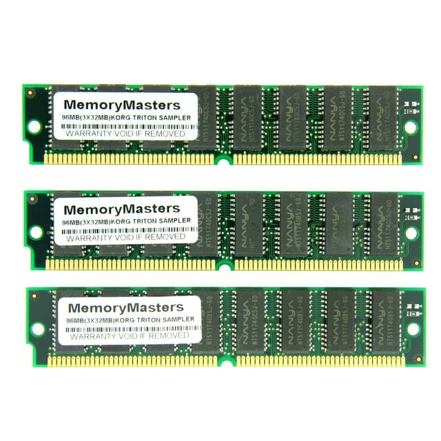 96MB 3 X 32MB 72 pin SIMM Sampler Memory for Korg Triton Studio, Triton ...