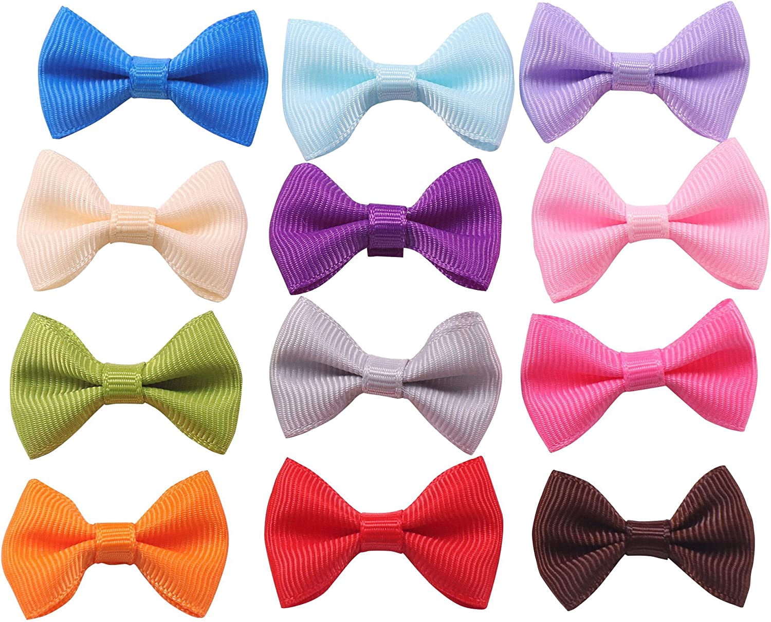 96PC Grosgrain Ribbon Mini Bow Ties Craft,Scrapbooking Embellishmen DIY ...