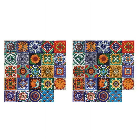 96PCS Self Adhesive Mosaic Brick Tile 3D Sticker Kitchen Bathroom Wall ...