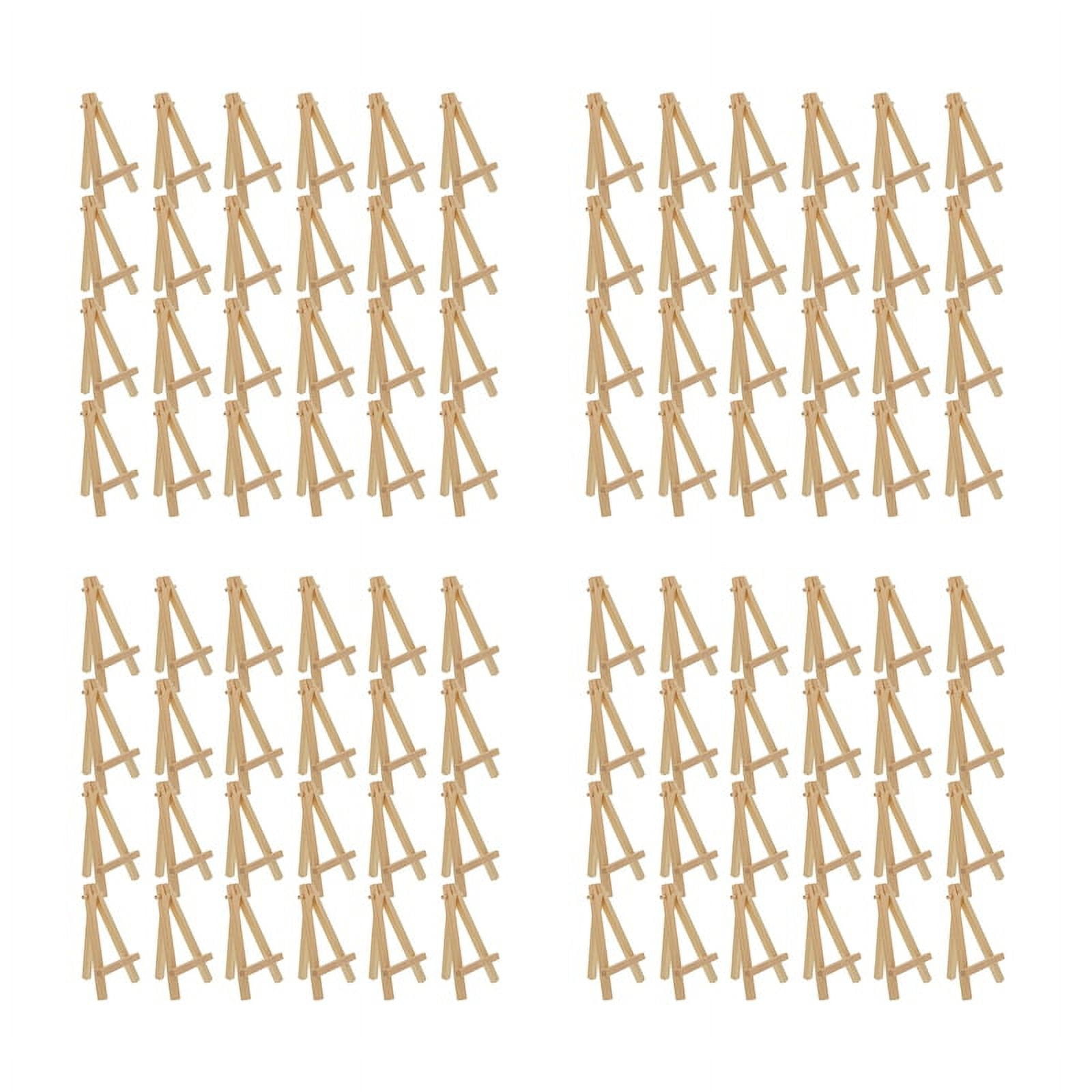 96Pcs 12.7cm Mini Wooden Display Stands, Easels, Table Top Stands ...