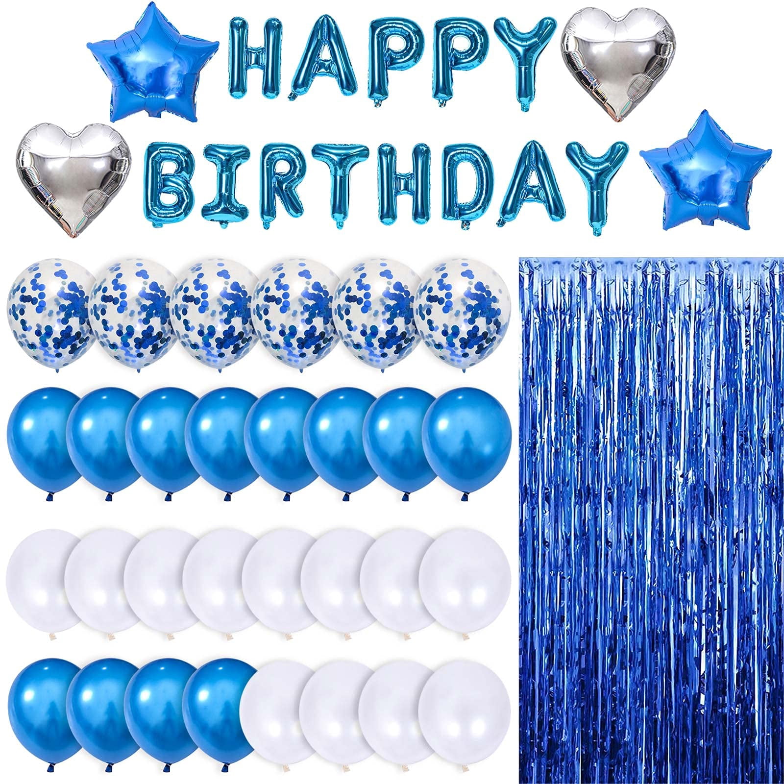 96Pcs 50th Birthday Party SSF20 Supplies Black and Silver 50th Plates ...