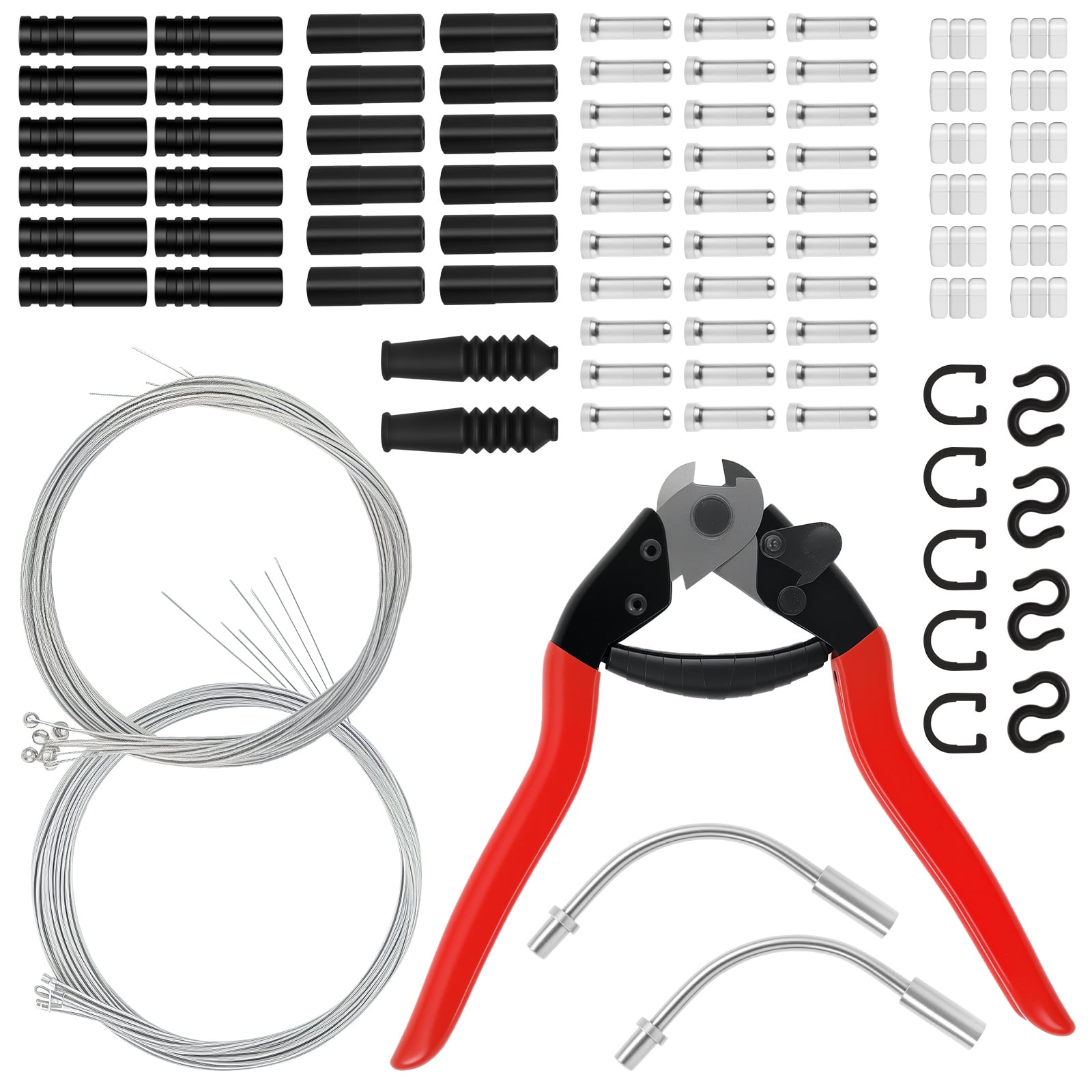 96Pcs Bike Brake Cable Kit Universal Bike Brake Cable Housing Kit ...