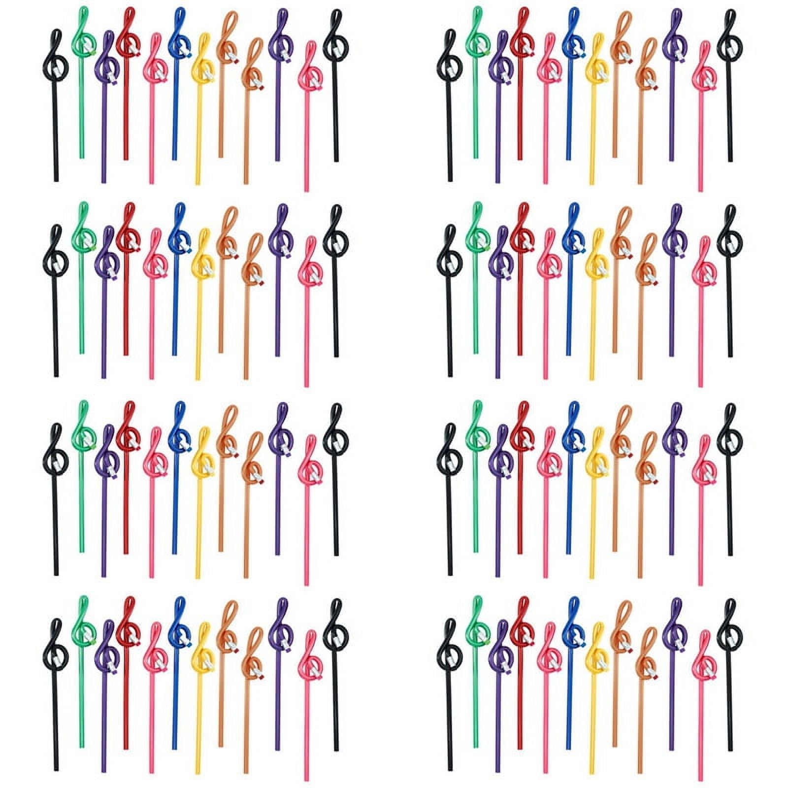 96Pcs Students Note Pencils Musical Note Pencils with Eraser Colorful ...