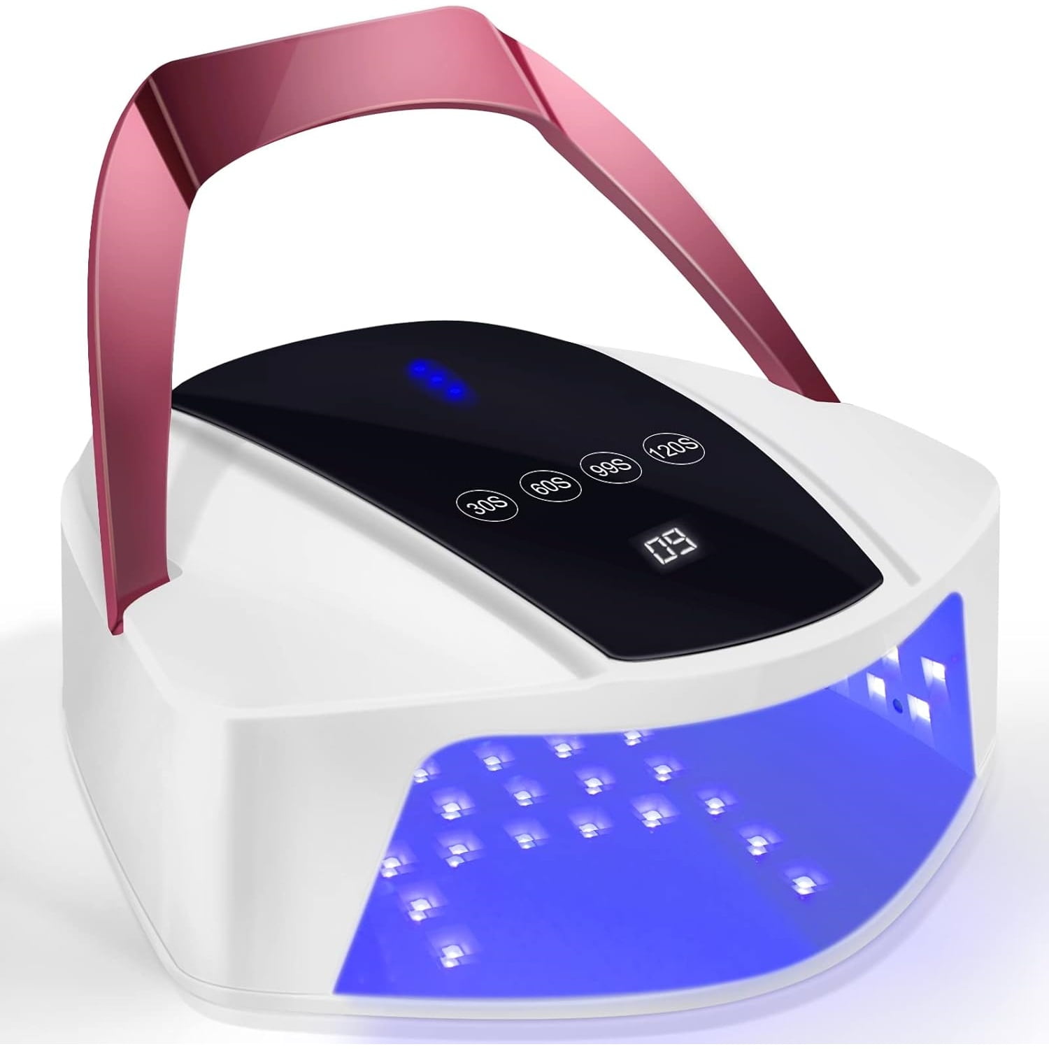 96W Rechargeable UV Light for Nails - Cordless LED Lamp With Portable ...