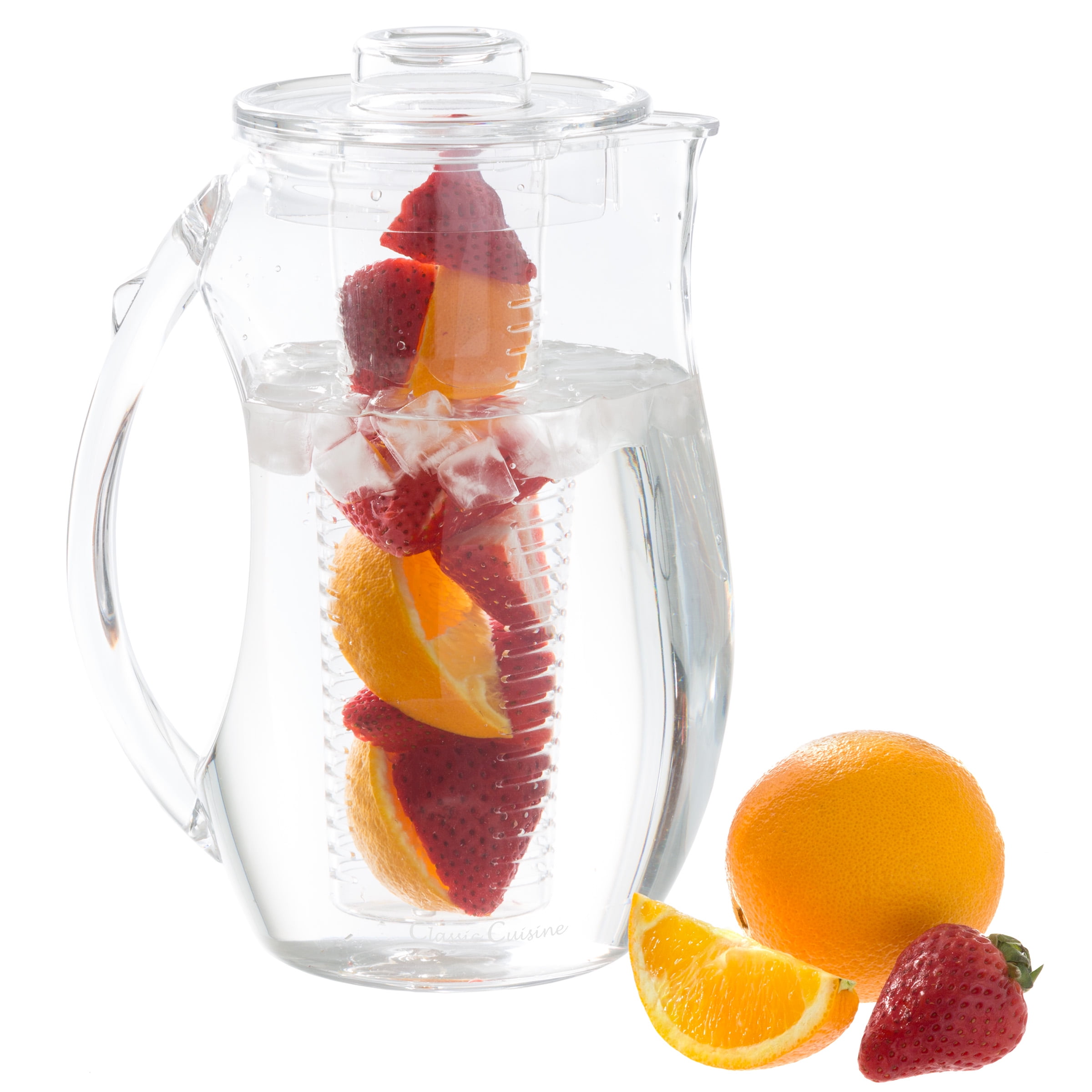 96oz Acrylic Infusion Pitcher for Flavored Beverages by Classic Cuisine ...