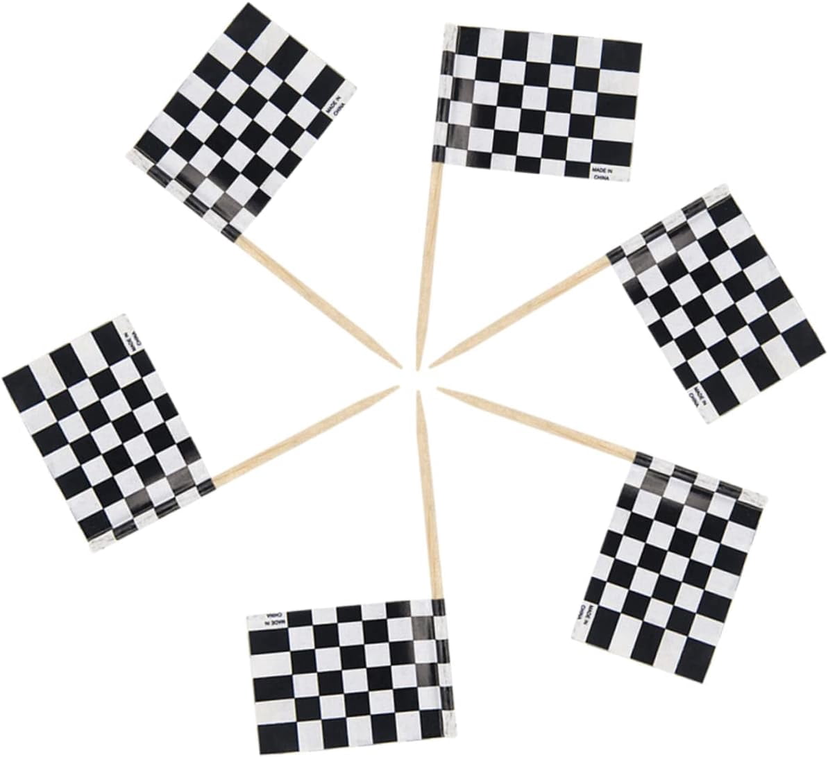 96pcs Car Decoration Mini Racing Flag Picks Mini Racing Flag Topper ...
