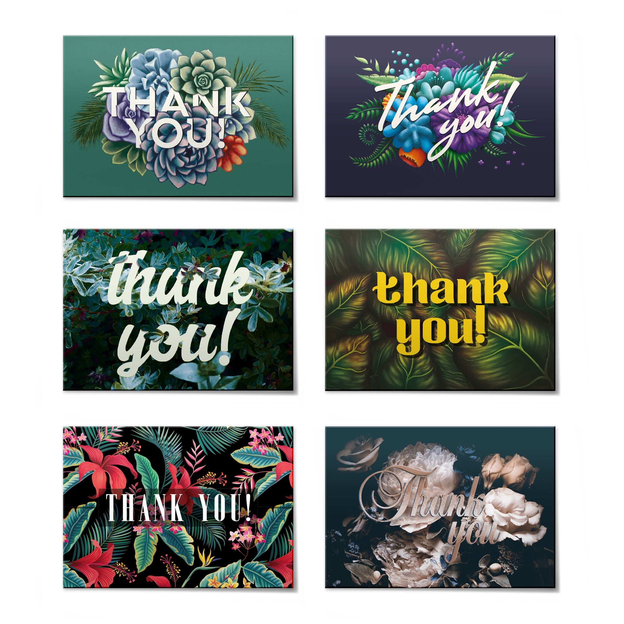 Thank You Cards Set (96pcs), Includes Blank Cards & Envelopes with ...