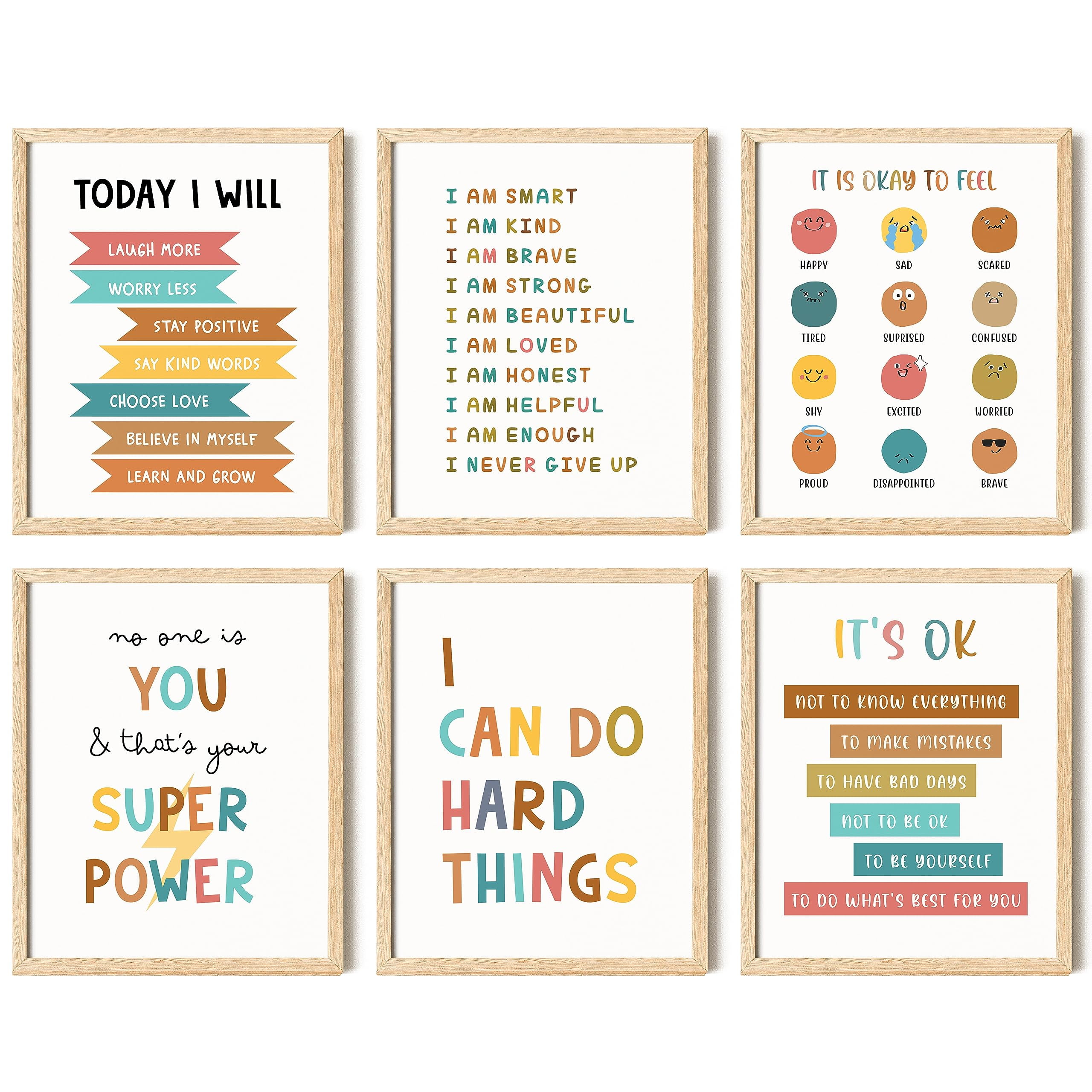 97 DECOR Kids Affirmation Wall Decor - Positive Affirmations Kids Decor ...