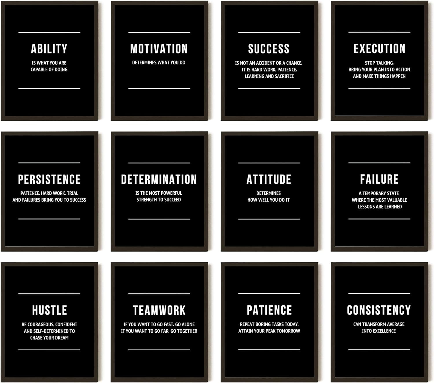 97 Decor Inspirational Wall Art Motivational Posters for Office ...