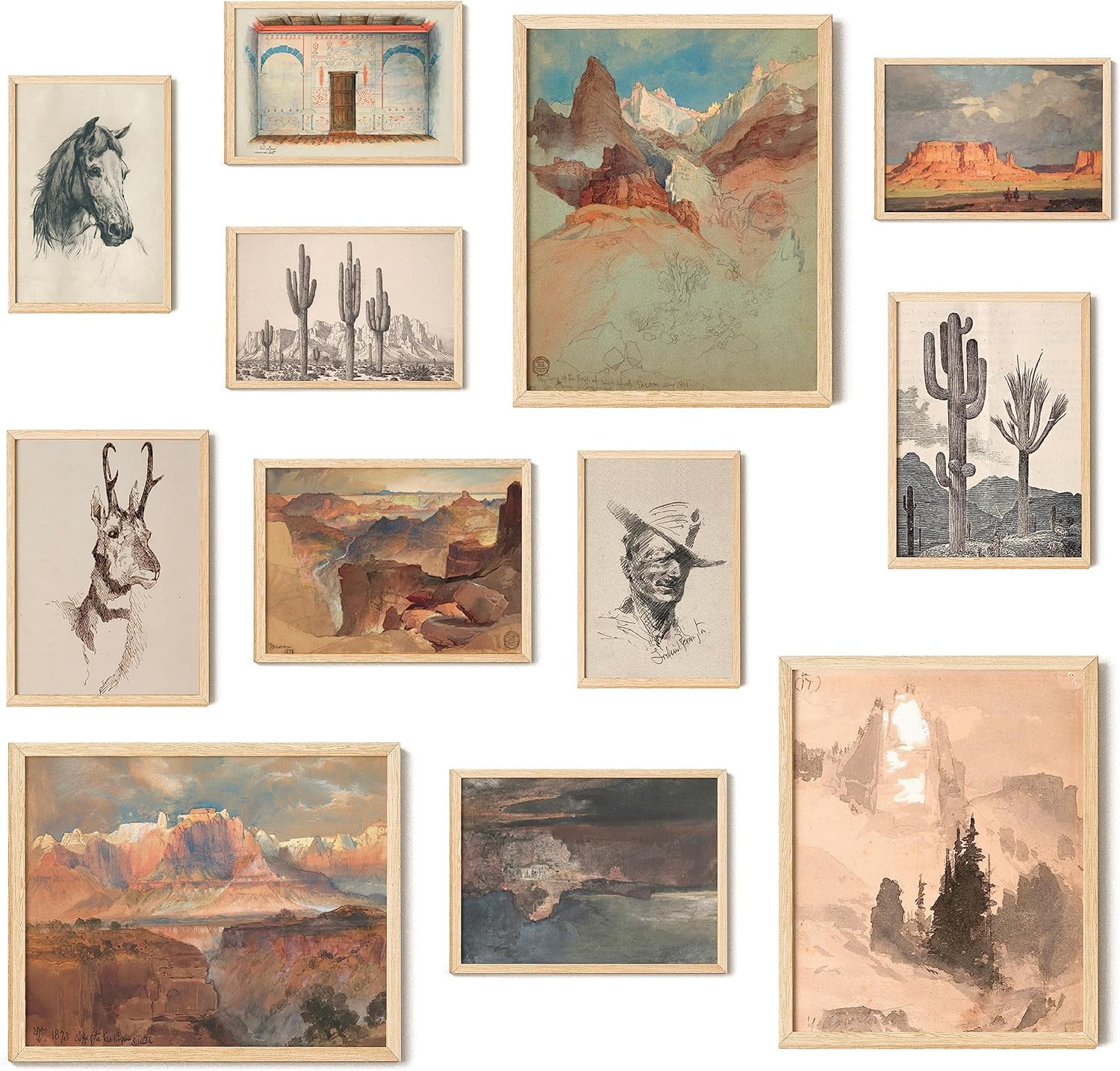 97 Decor Southwestern Wall Art, Boho Posters Western Decor for Bedroom ...