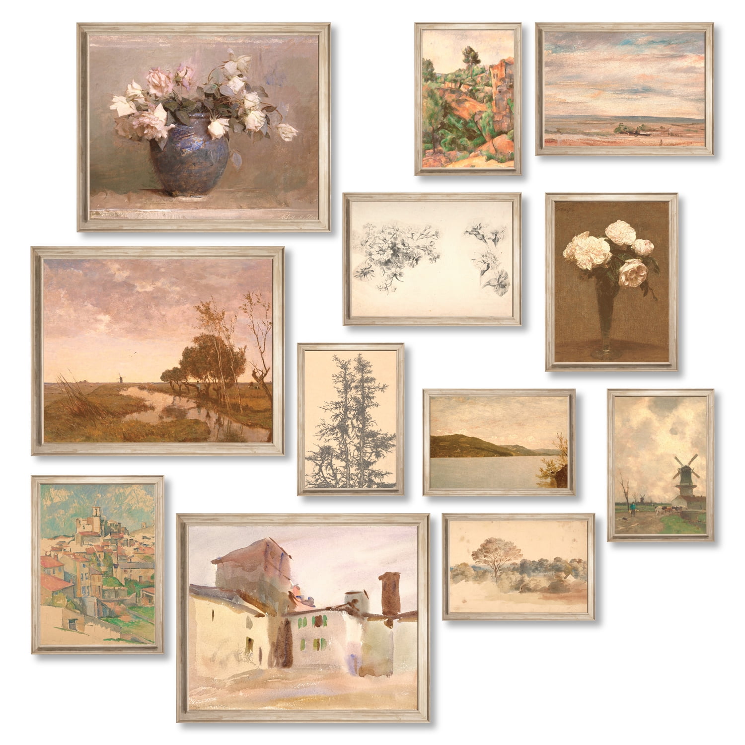 97 Decor Vintage Farmhouse Wall Decor, French Country Art Prints ...