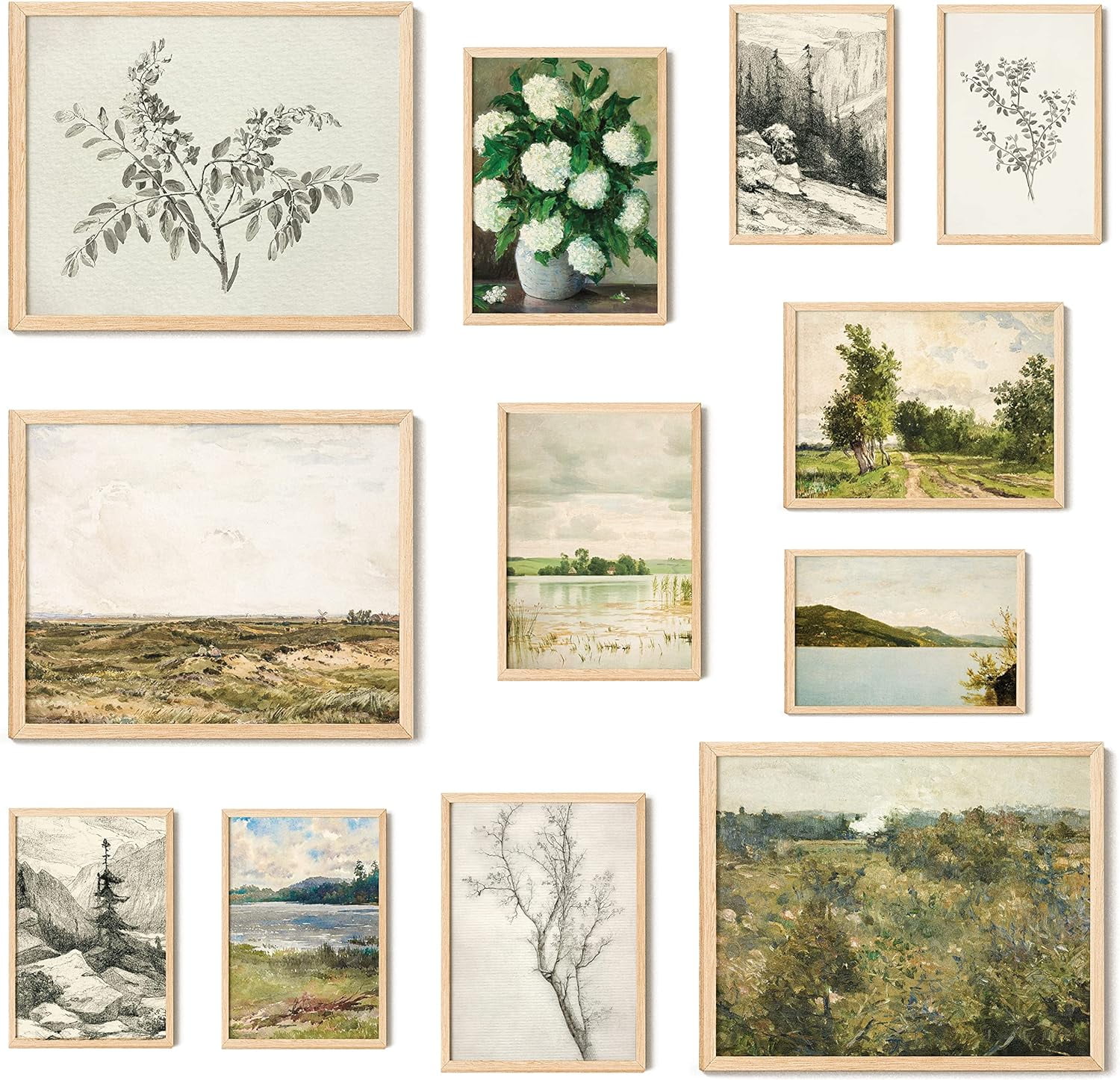 97 DECOR French Country Wall Decor, Vintage Pictures Landscape Art ...