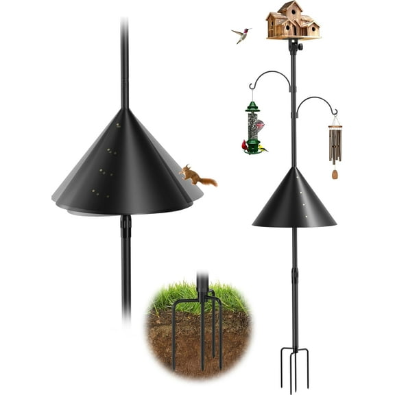 AB STAT Bird Feeder Pole Kit, 79 Inch Bird House Pole for Outdoors ...