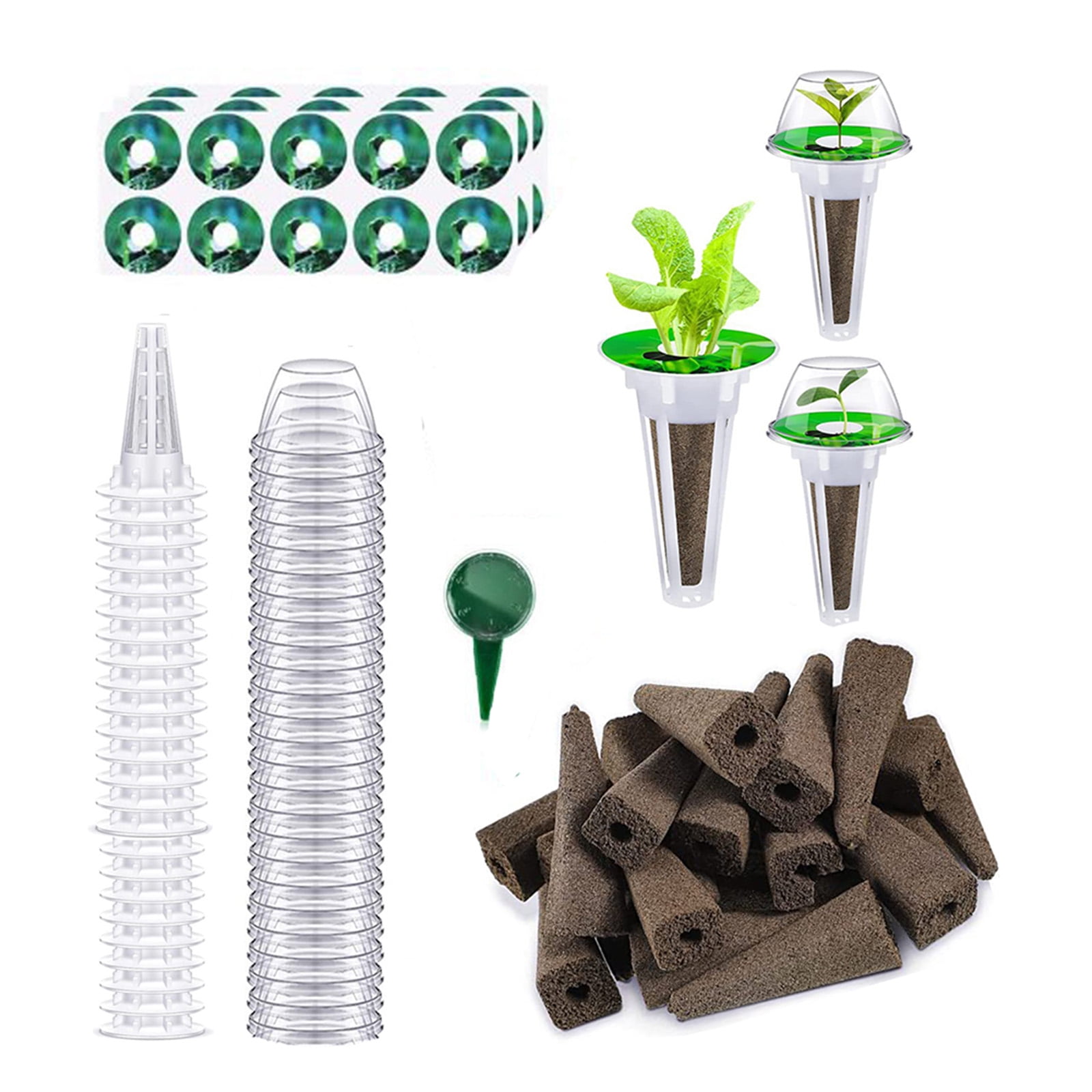 97 Pcs Seed Pods Kit, Hydroponics Planting Basket for Growing System ...