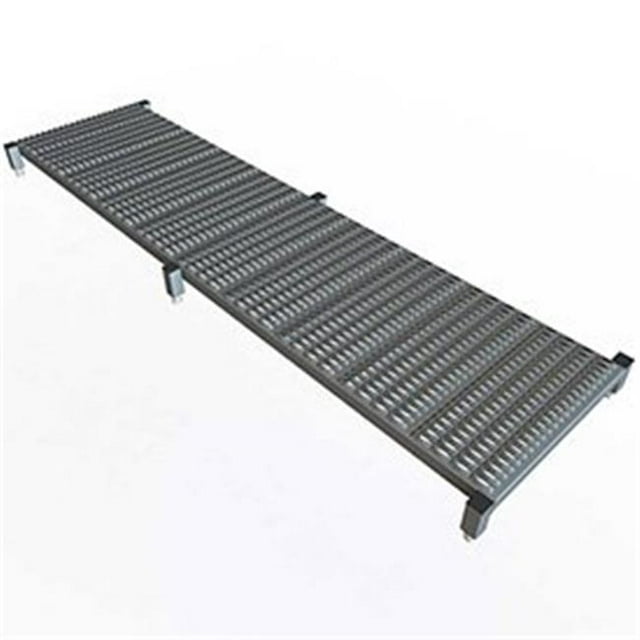 97 x 24 in. Adjustable Height Steel Work Platform - 9 to 14 in. - Gray ...
