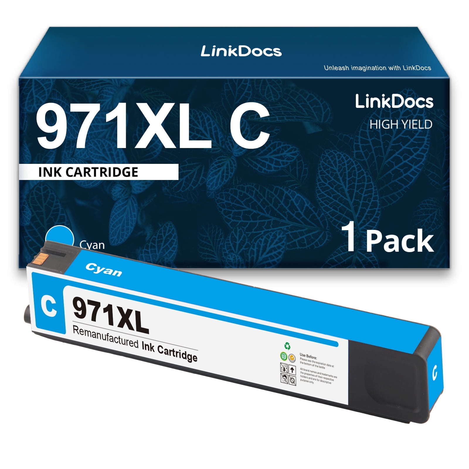 971 xl Cyan Ink Cartridge Compatible for HP 971 XL 971XL C to use with ...