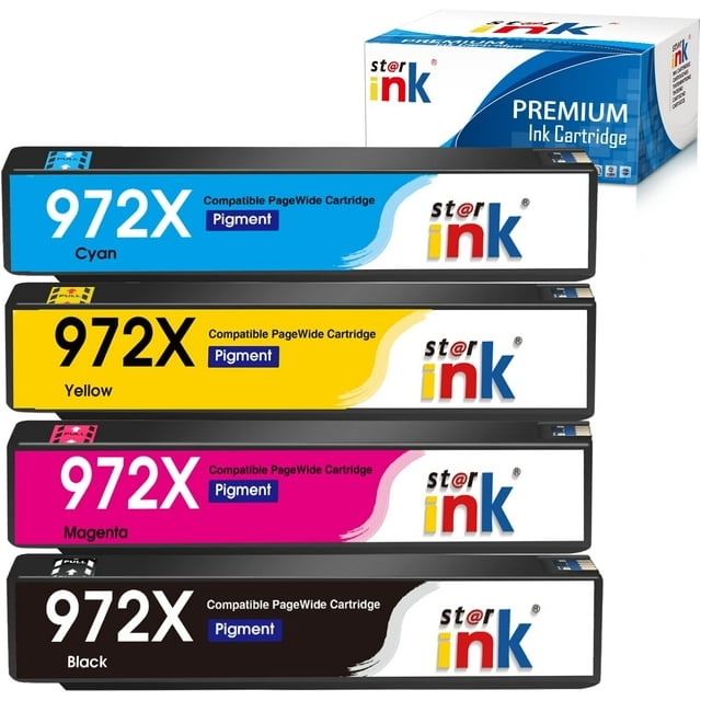 972X Ink Cartridge for HP 972X 972A 972 Ink for HP PageWide Pro MFP ...