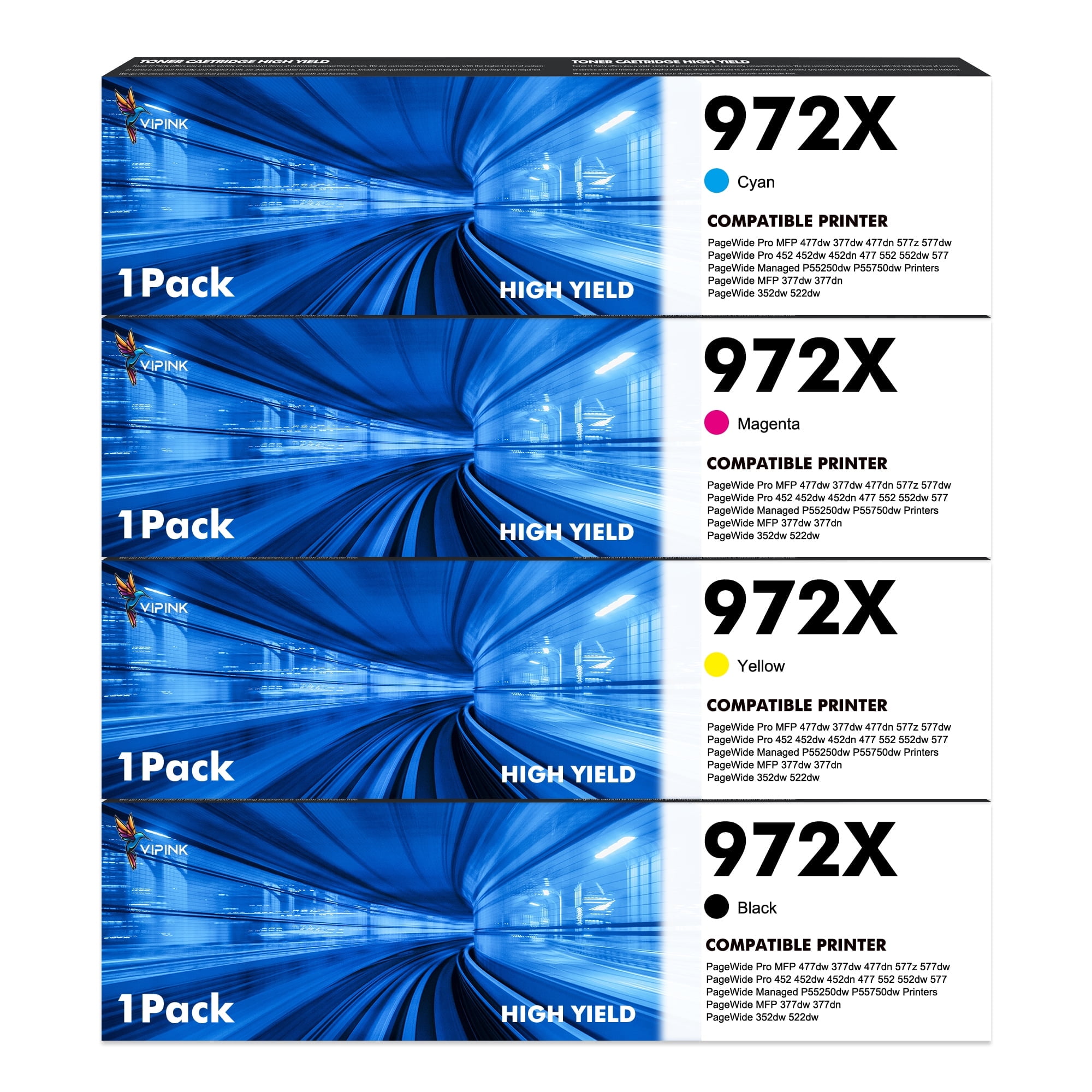 972X Ink Cartridges Compatible for HP 972A Ink Cartridges for Pagewide ...
