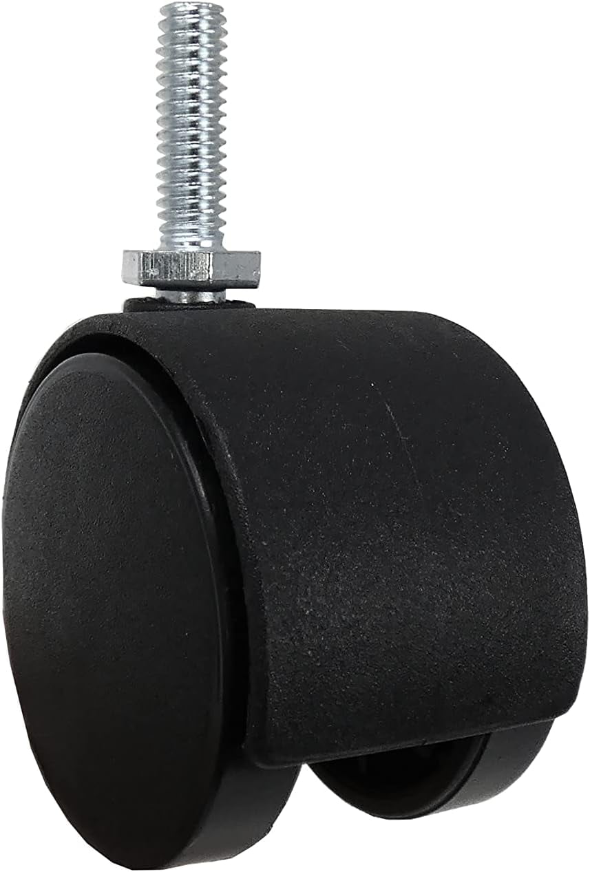 9733 2-Inch Office Chair Caster, Twin Wheel, 5/16-Inch Threaded Stem ...