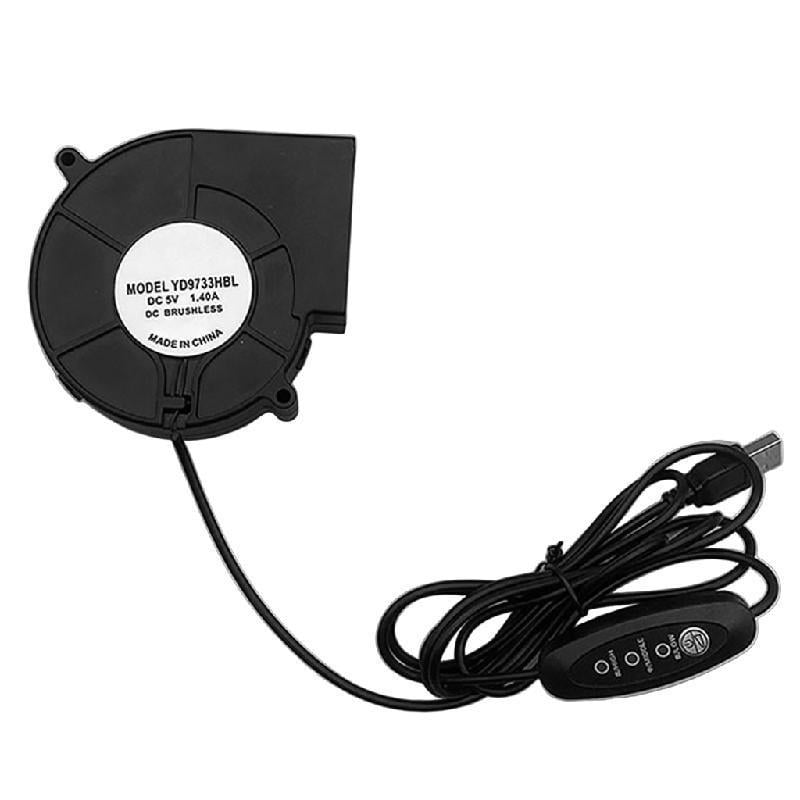 9733 5V USB Blower Fan For Indoor And Outdoor Use With Adjustable Speed ...