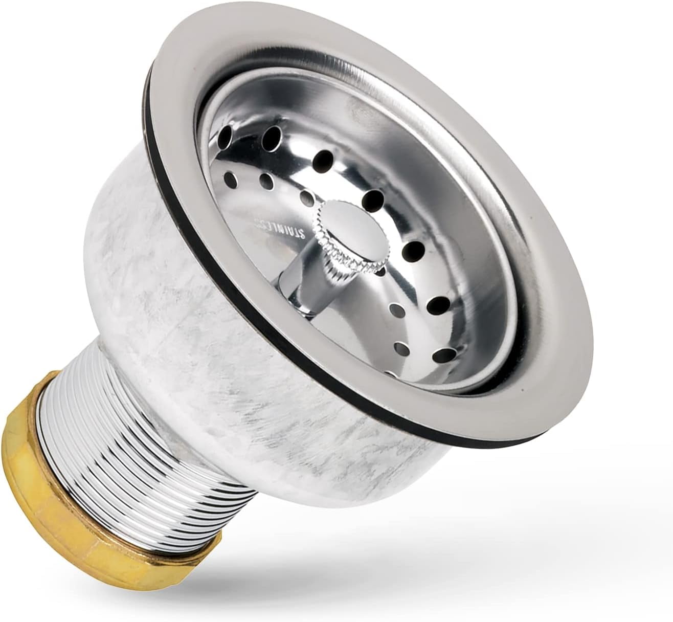 9753 Kitchen Sink (3-1/2 Inch) Stainless Steel Drain Assembly with ...