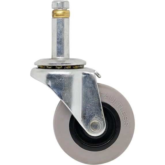 9790 2-Inch Swivel Stem Caster, Rubber Wheel, 7/16-Inch Stem Diameter ...