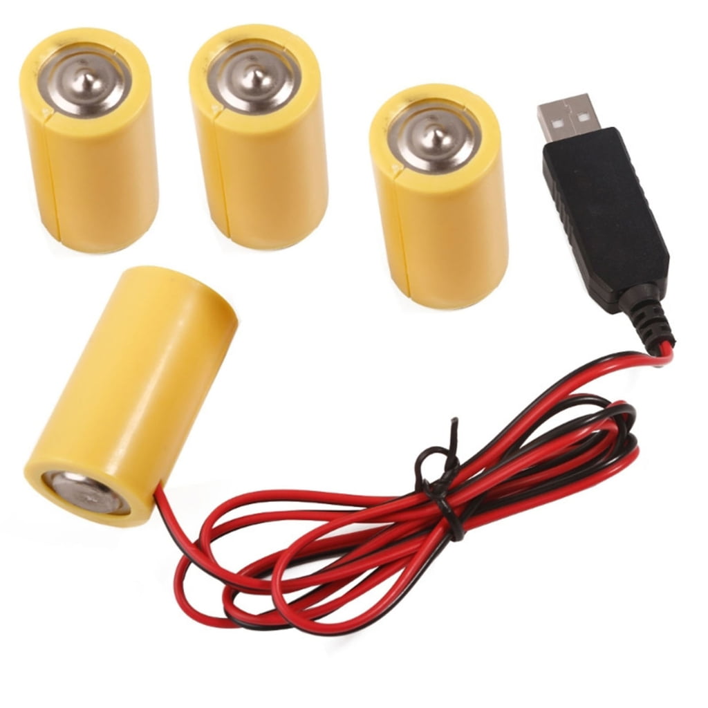 97cm USB to 6V LR14 C Dummy Battery Eliminate Cable for 4 LR14 C ...