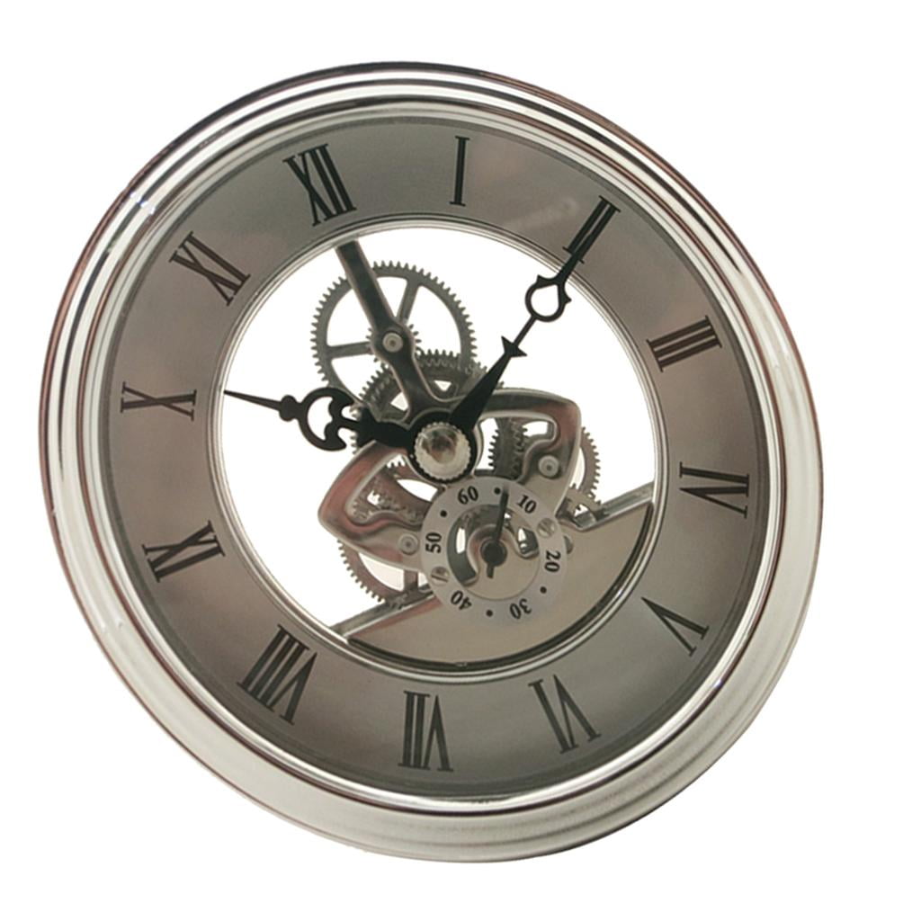 97mm Dial Roman Numeral Skeleton Watch Clock Insert with for craft - B ...