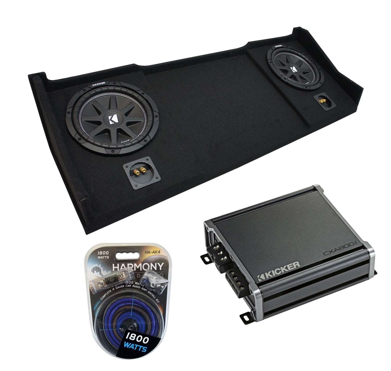 Kicker Bundle Comp C10 Dual 10" Subwoofer Speaker for 98-01 Dodge Ram ...