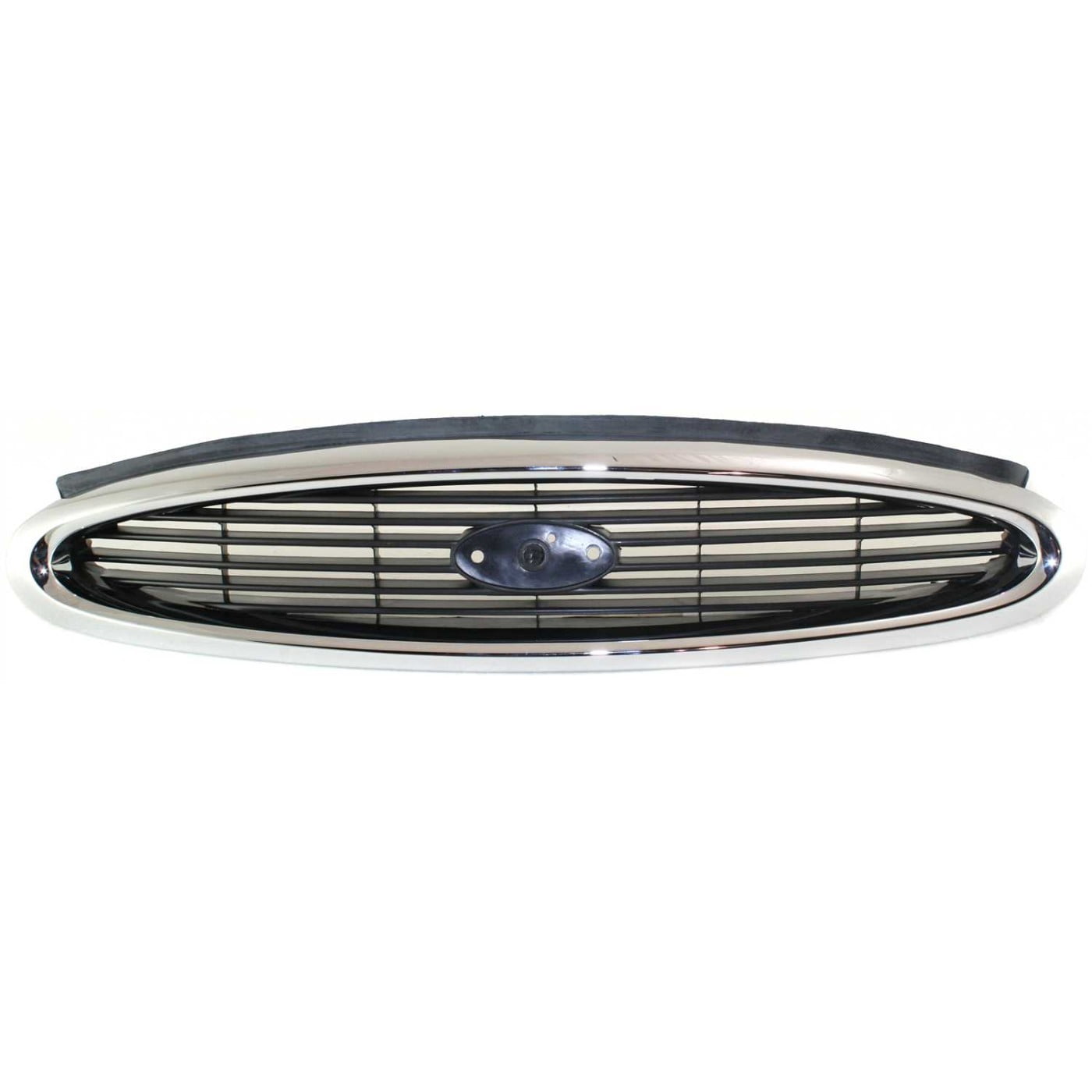 98-2000 for Ford for Contour Chrome Grille with Black Insert Plastic ...