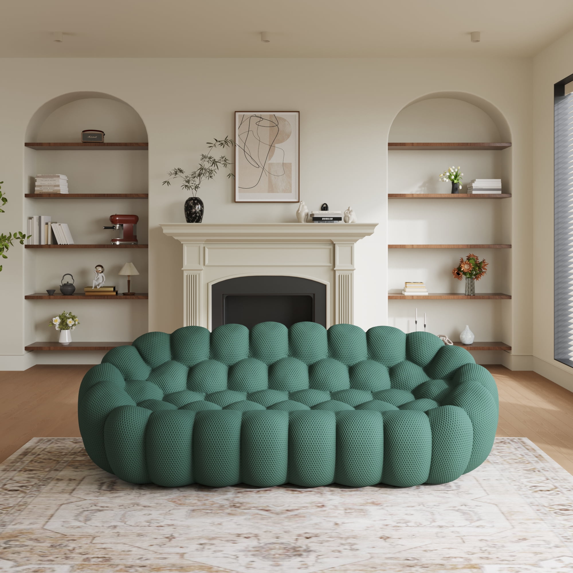 99" Bubble Couch Modern, Oversized Curved Couches, Lazy Floor Sofa ...